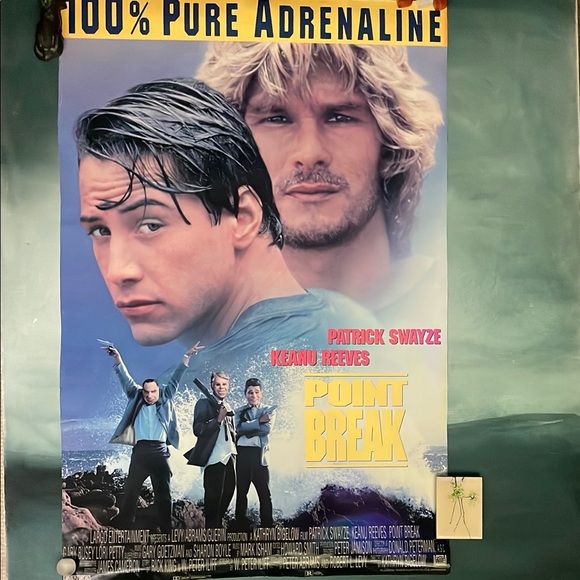Vintage | Accessories | Point Break Movie Original Poster Vintage 991 ...